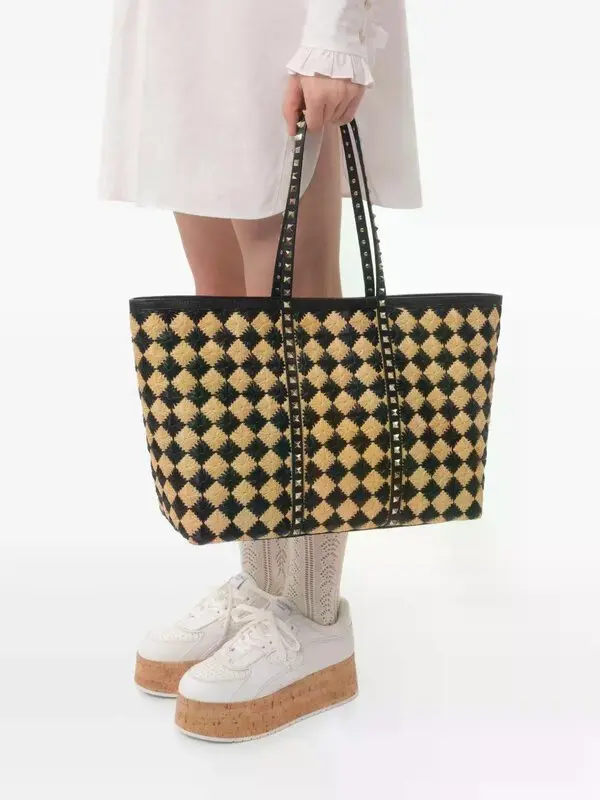 Valentino Garavani Rockstud Embroidered Tote