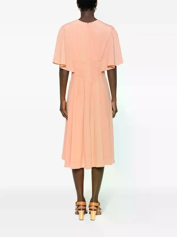 Chloé Silk Crepe De Chine Midi Dress