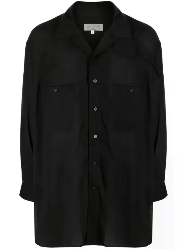 Yohji Yamamoto Notched-collar Button-up Shirt