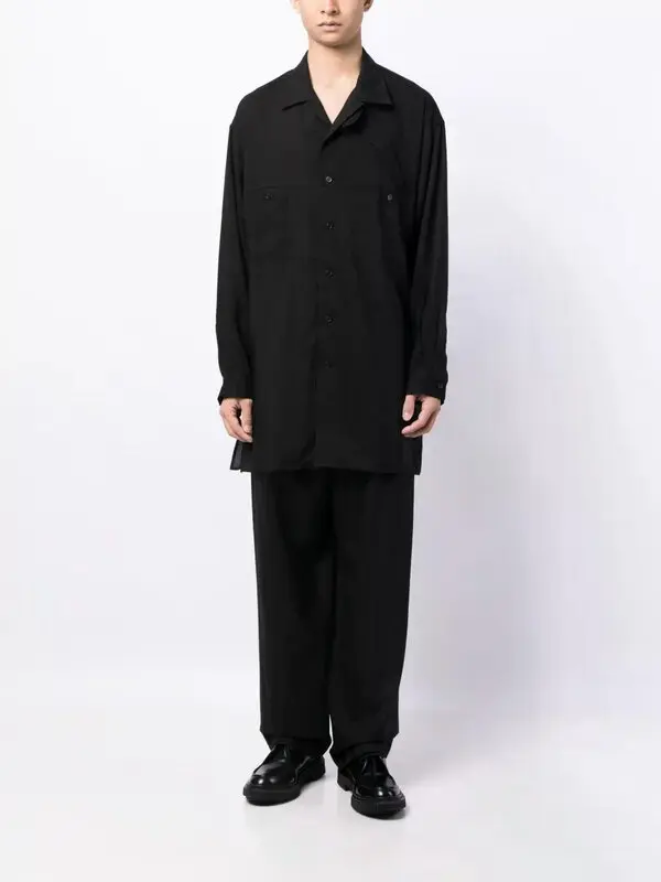 Yohji Yamamoto Notched-collar Button-up Shirt