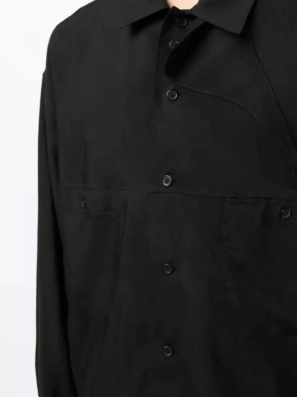 Yohji Yamamoto Notched-collar Button-up Shirt