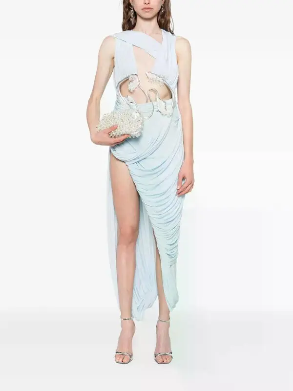 Christopher Esber Sculptured Draped Asymmetric Dress