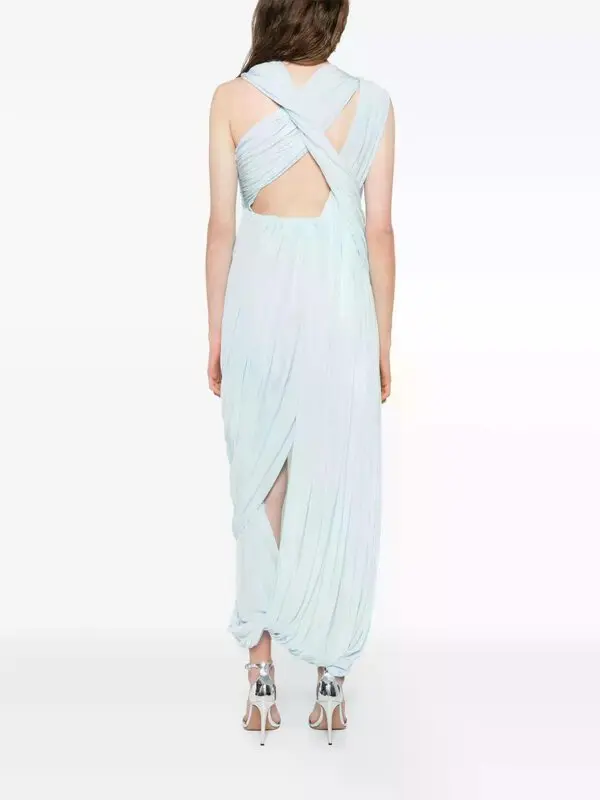 Christopher Esber Sculptured Draped Asymmetric Dress