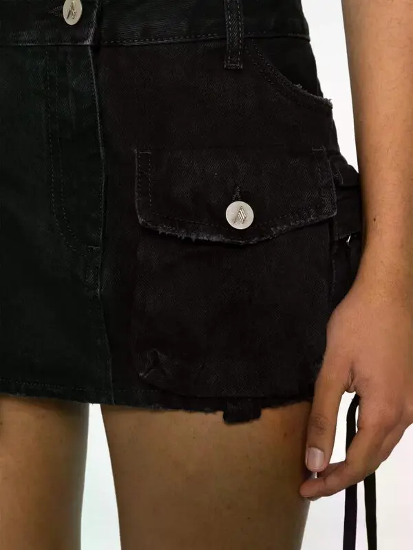 Attico Fay Cargo Denim Miniskirt