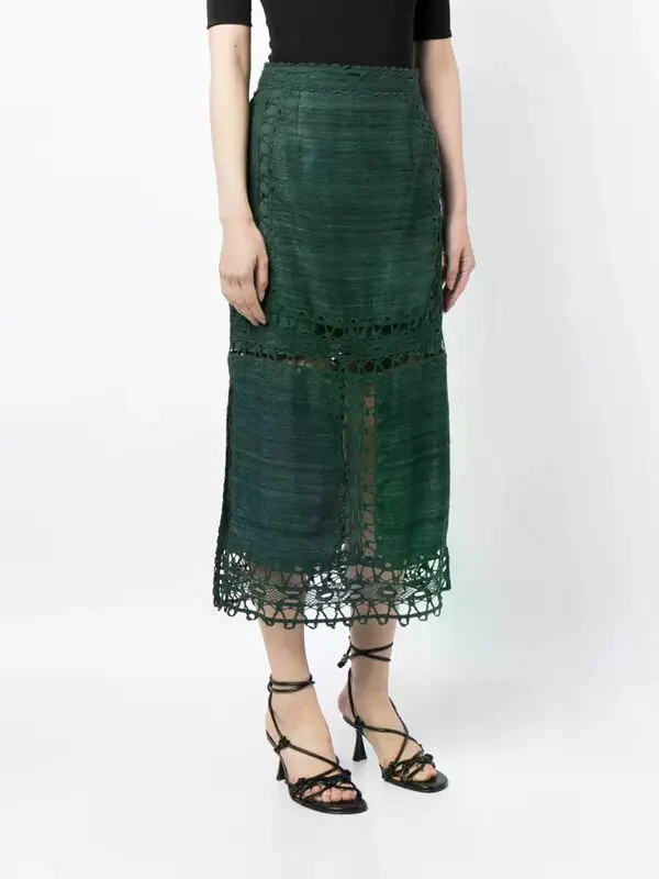 Ulla Johnson High-waisted Lace Skirt