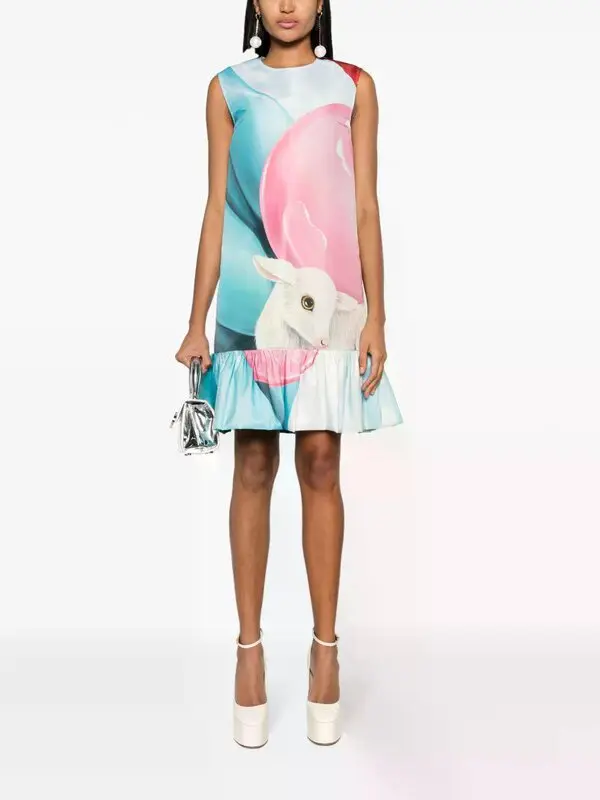 Nina Ricci Graphic-print Flared Minidress