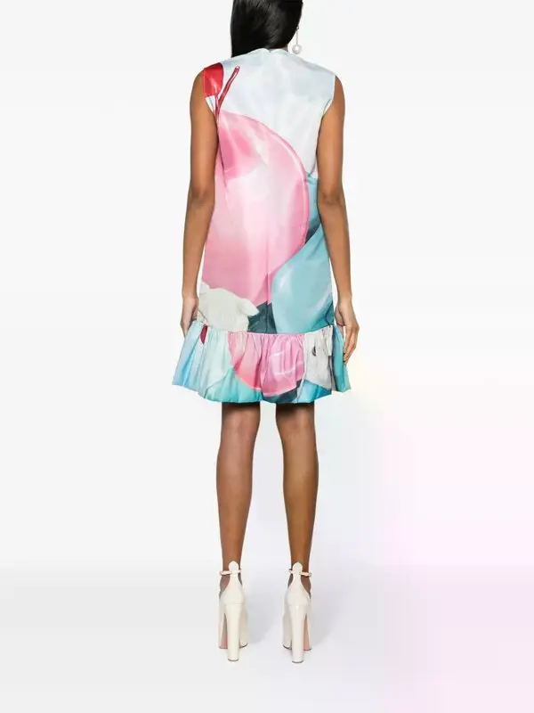 Nina Ricci Graphic-print Flared Minidress