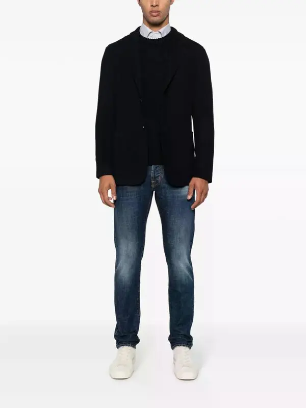 Canali Crew-neck Merino Wool Jumper