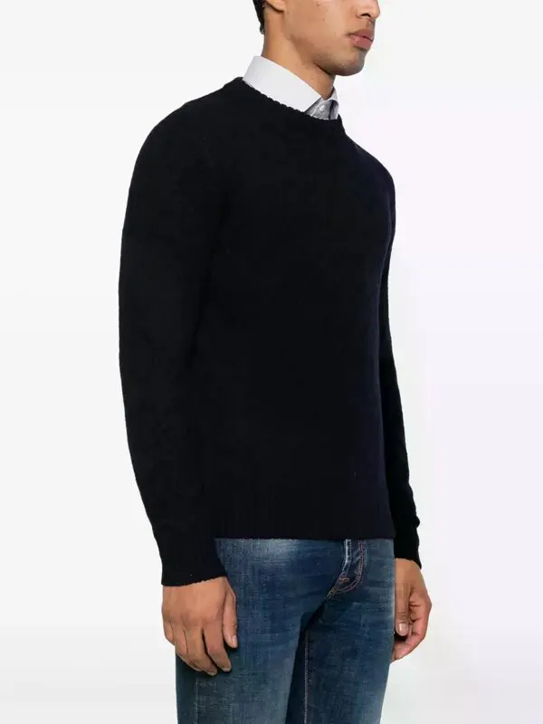 Canali Crew-neck Merino Wool Jumper