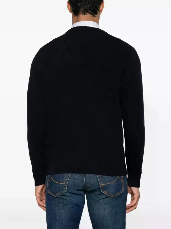 Canali Crew-neck Merino Wool Jumper