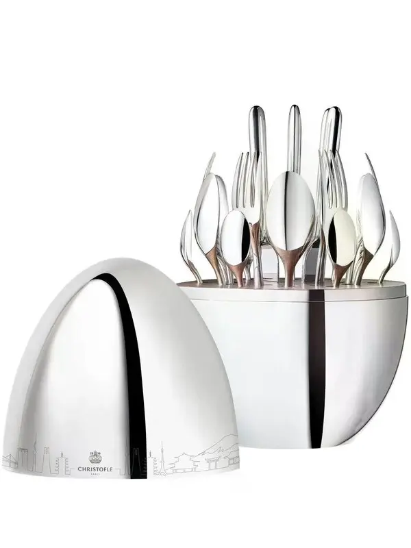 Christofle Mood Skyline Japan 24-piece Flatware Set - Silver