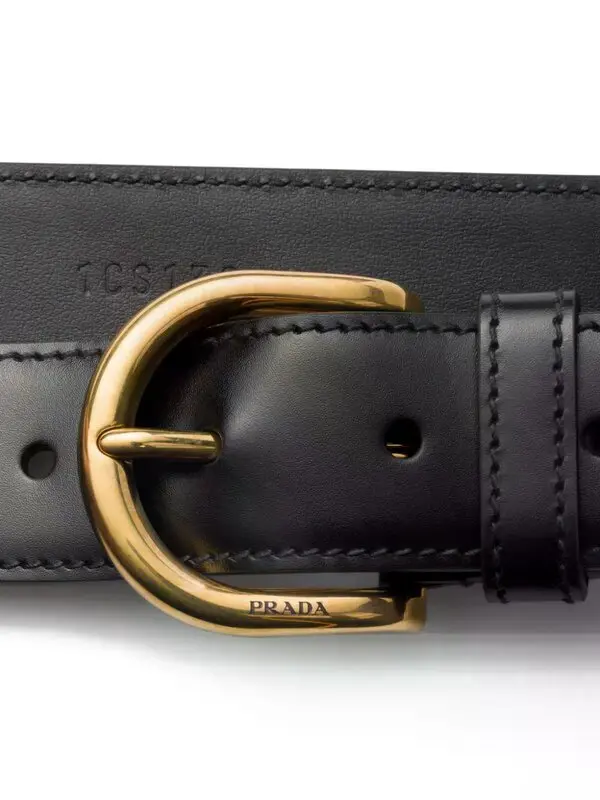 Prada Leather Belt - Blue