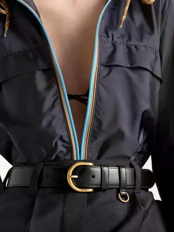 Prada Leather Belt - Blue