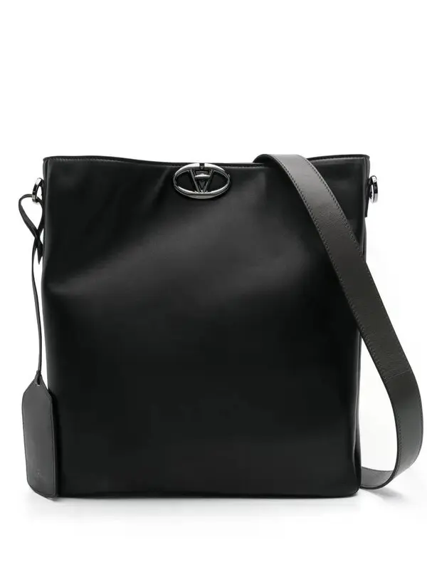 Valentino Garavani Vlogo Locker Shoulder Bag - Black