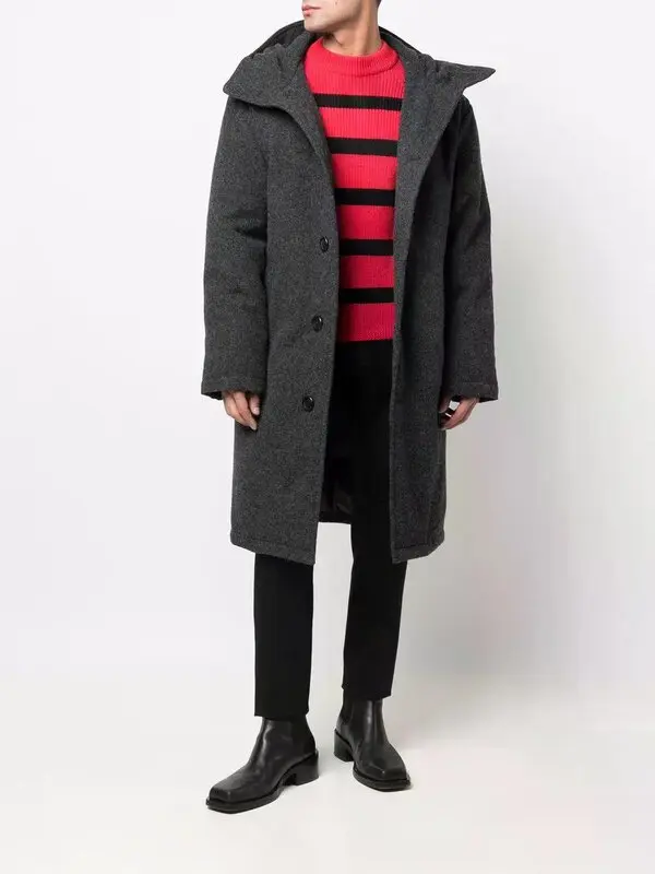 AMI Paris Single-breasted Wool Coat
