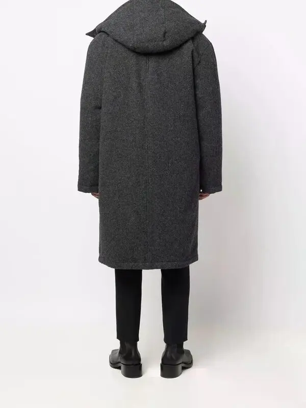 AMI Paris Single-breasted Wool Coat
