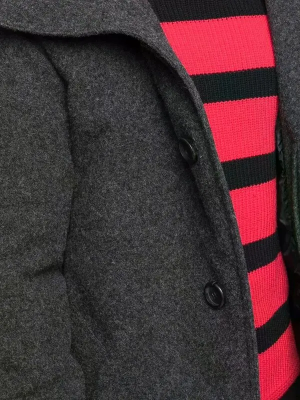 AMI Paris Single-breasted Wool Coat