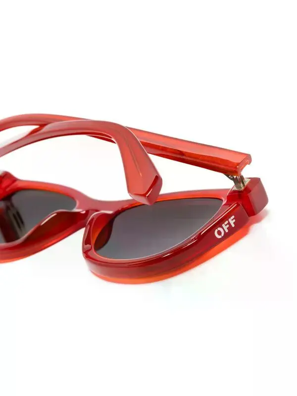 Off-White Boulder Cat-eye Sunglasses - Red