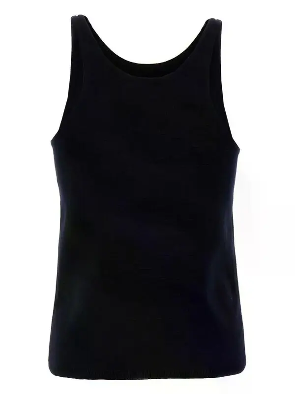 Max Mara Stretch-wool Tank Top - Blue