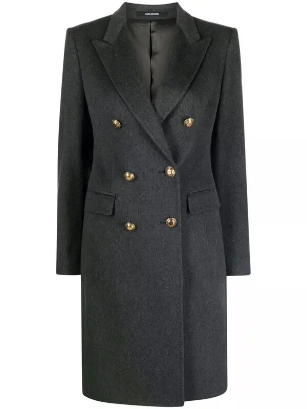 Tagliatore Double-breasted Wool-blend Coat