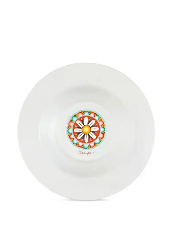 Dolce & Gabbana 2 Piece Fine Porcelain Soup Plate Set