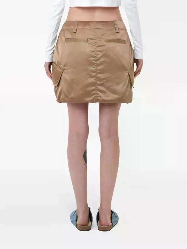 JW Anderson Mini Cargo Skirt With Padded Design - Neutrals