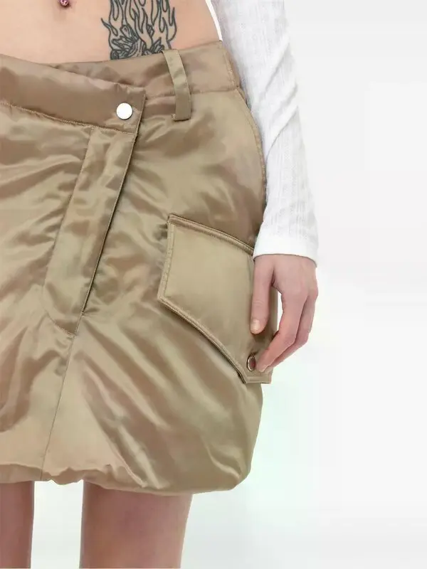 JW Anderson Mini Cargo Skirt With Padded Design - Neutrals