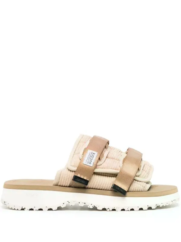 Suicoke Moto-shellab Logo-patch Sandals - Neutrals