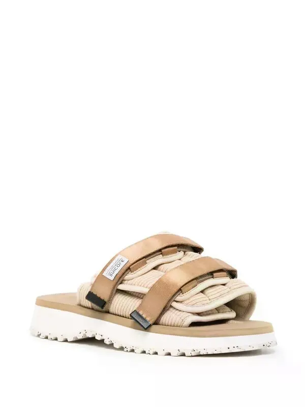 Suicoke Moto-shellab Logo-patch Sandals - Neutrals
