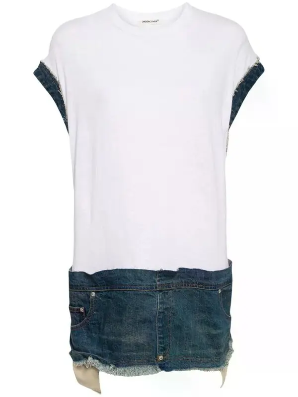Undercover Cotton Top With Denim Trim