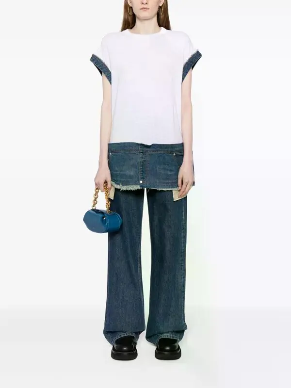 Undercover Cotton Top With Denim Trim