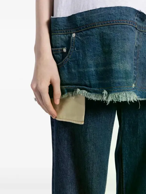 Undercover Cotton Top With Denim Trim