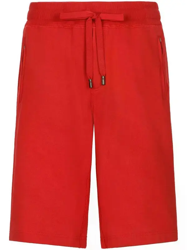 Dolce & Gabbana Logo-appliqué Track Shorts - Red