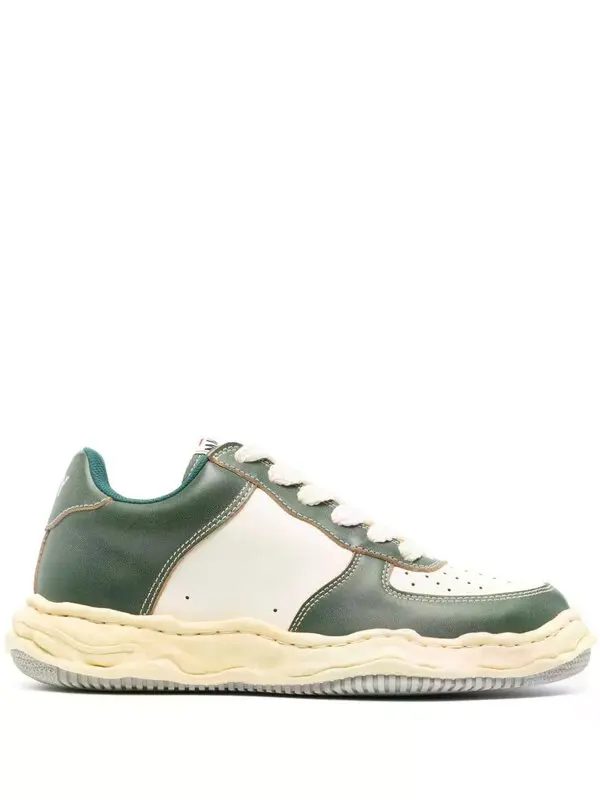 Mihara Yasuhiro Wayne Panelled Leather Sneakers