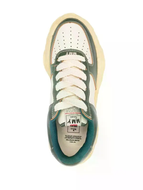 Mihara Yasuhiro Wayne Panelled Leather Sneakers