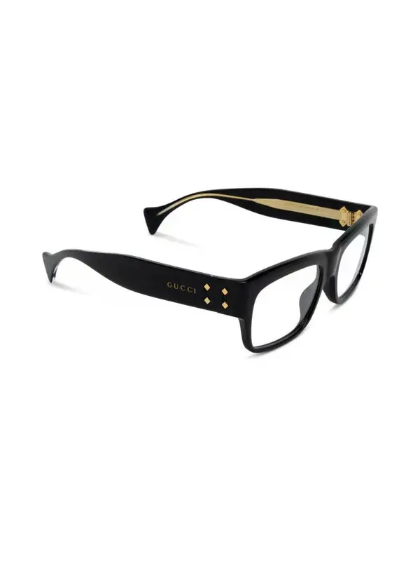 Gucci Logo-print Glasses - Black