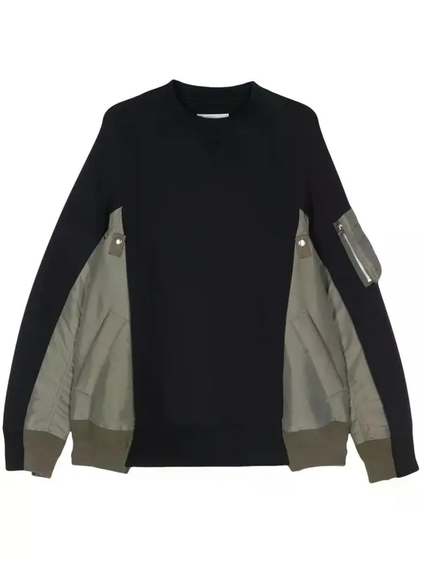 Sacai Paneled Sweatshirt - Blue