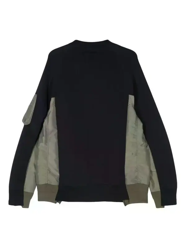 Sacai Paneled Sweatshirt - Blue