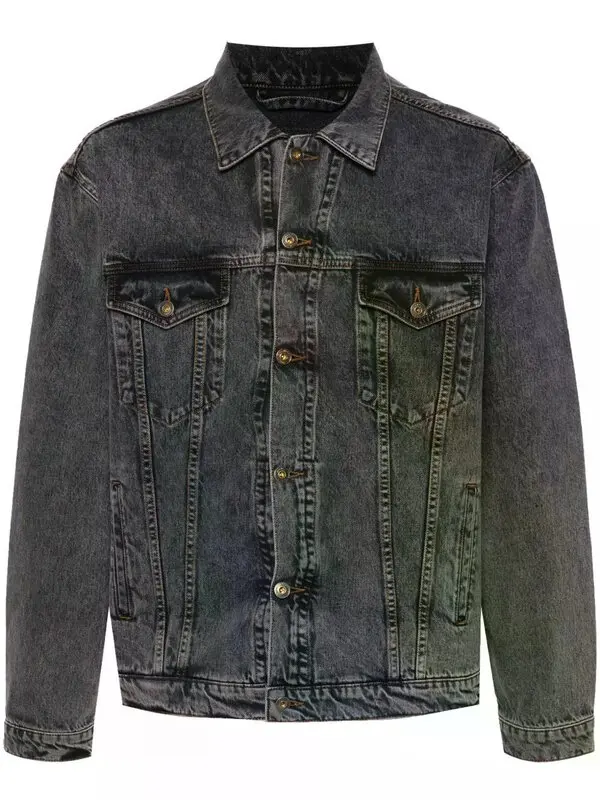 Y/project Logo-patch Denim Jacket