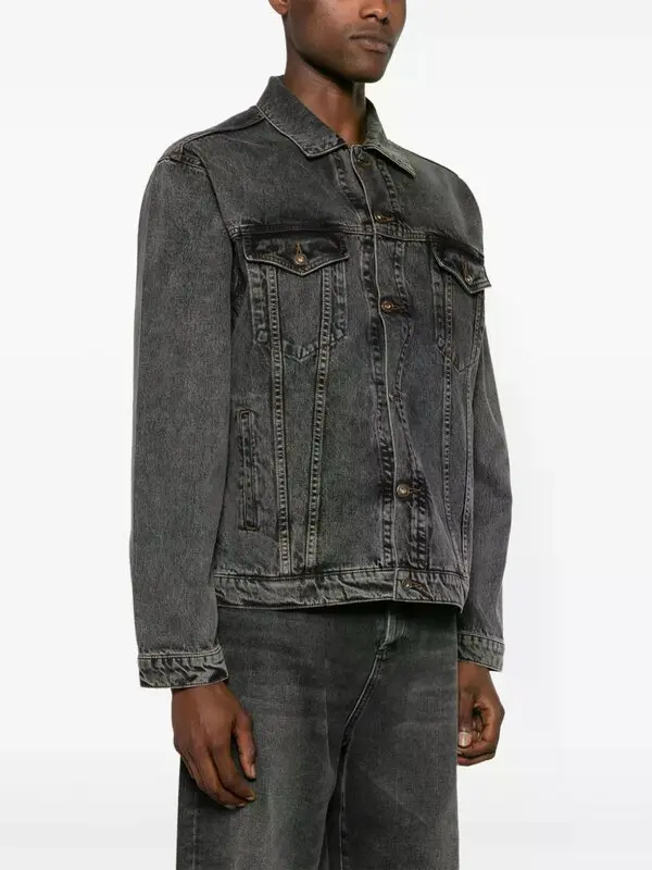 Y/project Logo-patch Denim Jacket