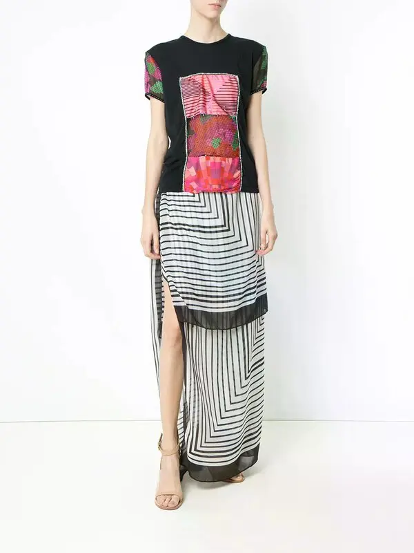 AMIR SLAMA Paneled Beaded Blouse