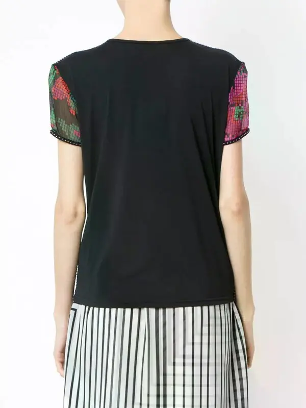 AMIR SLAMA Paneled Beaded Blouse