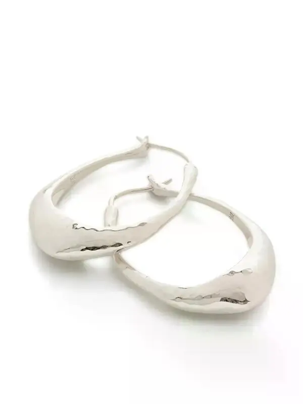 Monica Vinader Deia Medium Hoop Earrings - Silver