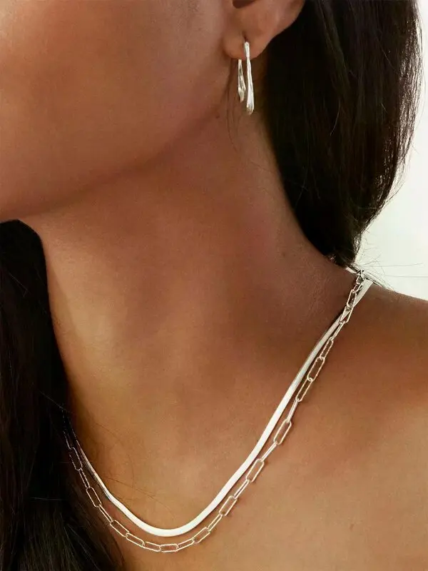 Monica Vinader Deia Medium Hoop Earrings