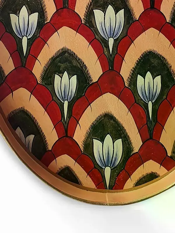 LES-OTTOMANS Hand-painted Iron Tray