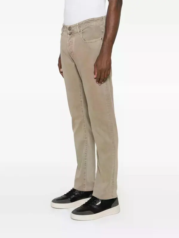 Jacob Cohen Bard Mid-rise Straight-leg Jeans - Neutrals