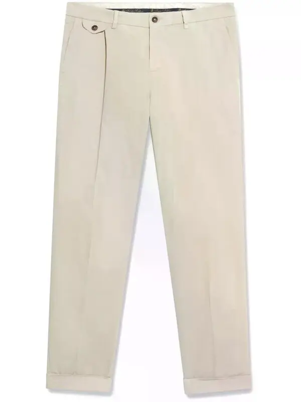 Brooks Brothers Pleat-detail Cotton Chinos