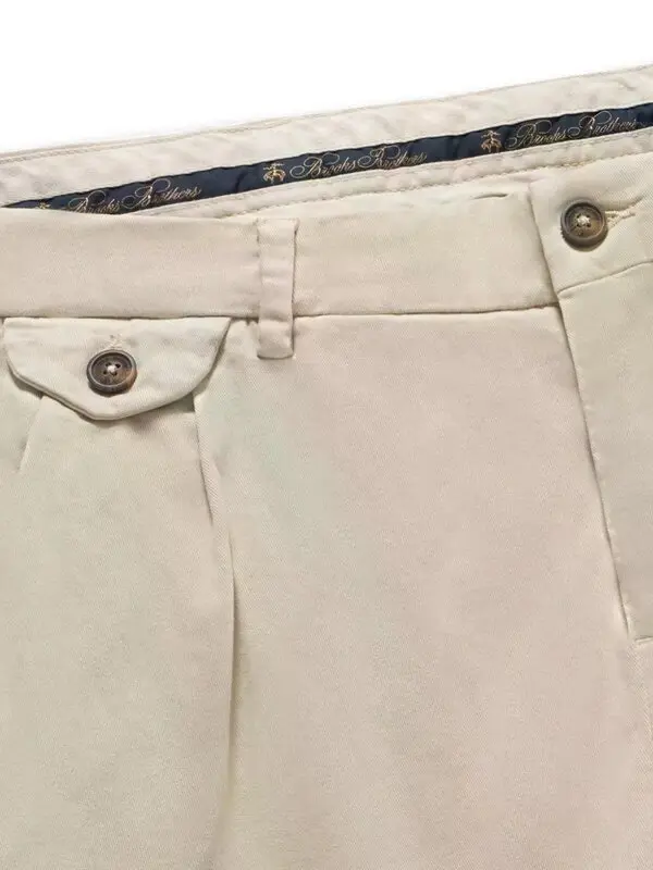 Brooks Brothers Pleat-detail Cotton Chinos
