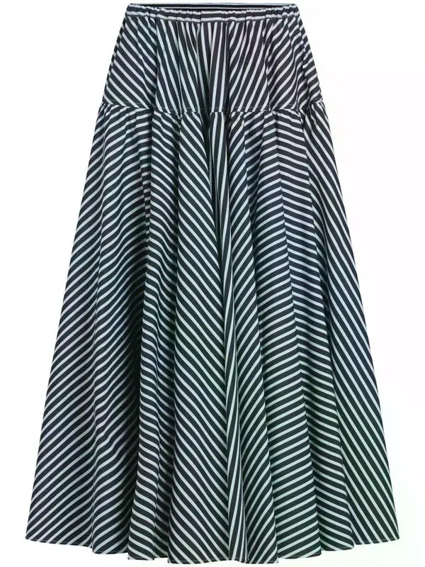 PATOU Printed Organic Cotton Maxi Skirt
