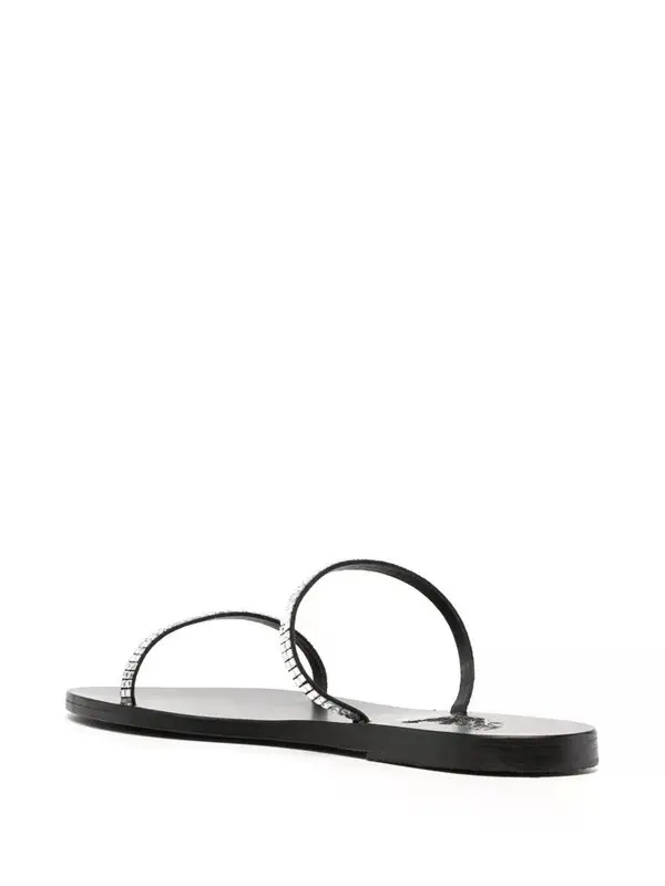 ANCIENT GREEK SANDALS Saita Crystal-embellished Leather Sandals